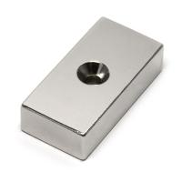 China Strong SmCo Samarium Cobalt Countersunk Magnet Screw Double Hole for sale