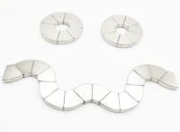 China HSMAG Antirust Coupling Strong Permanent Motor Samarium Cobalt Silver Arc  Magnets for sale
