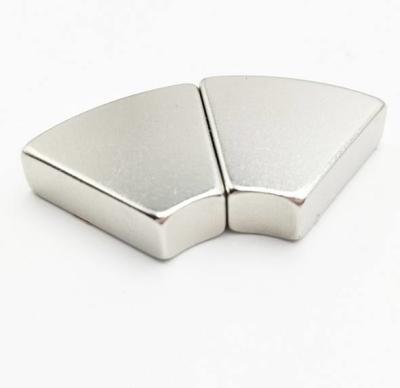 China HSMAG Antirust Coupling Strong Permanent Motor Samarium Cobalt Silver Arc  Magnets for sale
