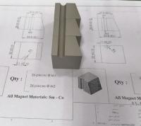 China Special-shaped SmCo Permanent Magnets Moulding And Sintering for sale
