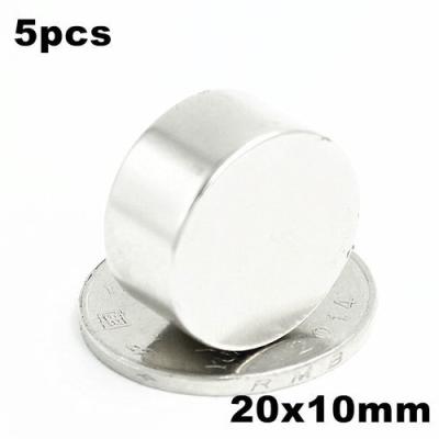 China 5pcs Strong Permanent Rare Earth SmCo Cylinder Magnets 20×10mm for sale