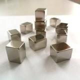 China HSMAG Samarium Cobalt Sm2Co17 Cube Magnet Electroplated Silver for sale