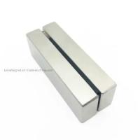 China 33EH Sintered Rectangular Silver Magnets Ni Coated Permanent Magnet for sale