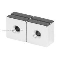 China Antirust Square Countersink Samarium Cobalt SmCo Magnets XG30 33EH for sale