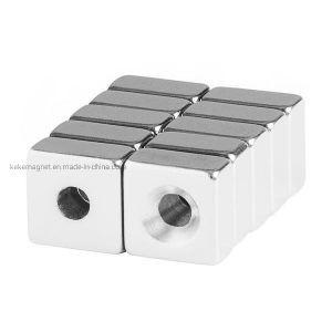 China Antirust Square Countersink Samarium Cobalt SmCo Magnets XG30 33EH for sale