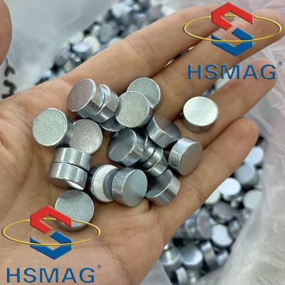 China ISO9001 Round Cylinder SmCo Permanent Rare Earth Magnet Zn Coated Anti Oxidation for sale