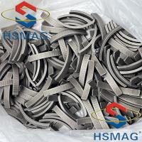 China HSMAG Rare Earth SmCo Permanent Magnet Arc Tile Shape Black Silver For Motor for sale