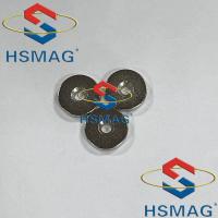 China Super Strong Disc Samarium Cobalt Countersink Magnets Electroplate Wearproof for sale
