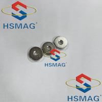 China Super Strong Disc Samarium Cobalt Countersink Magnets Electroplate Wearproof for sale