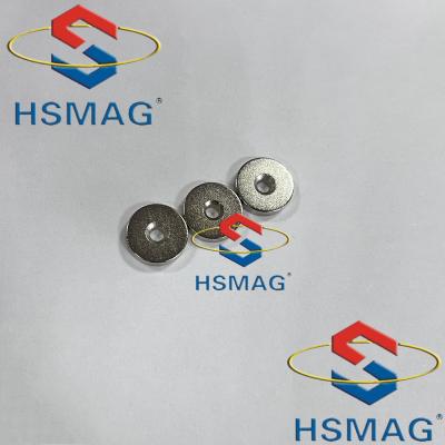China Super Strong Disc Samarium Cobalt Countersink Magnets Electroplate Wearproof for sale