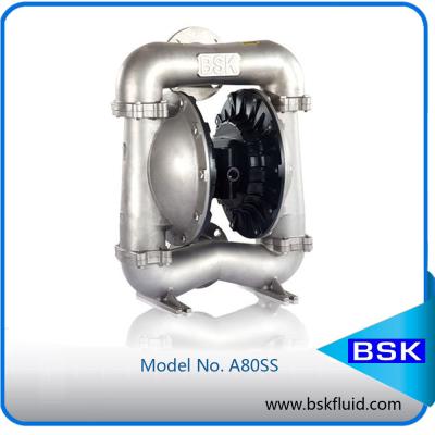 China Stainless Steel Air Operated Double Diaphragm Pump 0.83MPa 192L/min for sale