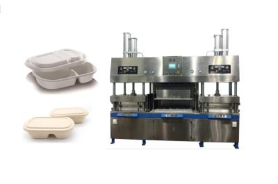 China 6000KG Pulp Molding Clamshell Lunch Box Machine Electric Heating for sale