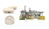 China Fully Automatic Wood Pulp Food Serving Tray Production Line for sale