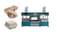 China Oil Proof Pulp Molding Clamshell Lunch Box Machine To Produce Salad Box for sale