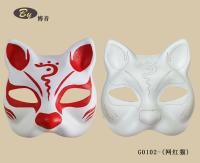 China Protective Existing Mold Biodegradable Paper Pulp Molded Cat Face Mask with Original Color for sale