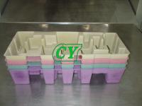 China Disposable Molded Pulp Trays Biodegradable Pulp Industrial Package for sale