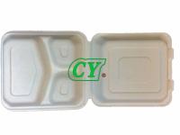 China Biodegradable Sugarcane Bagasse Clamshell Lunch Box Machine Virgin Pulp Wood Pulp for sale