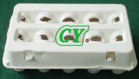 China Non Toxic Paper Pulp Products Disposable Egg Tray With 4 Cavities for sale