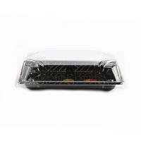 China Biodegradable Kraft Square Sushi Box 16x9x5.5cm Disposable Food Packaging with Handle for sale
