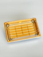 China Customize Design Variety Size Non-Slip Plastic Sushi Tray with Lid for sale