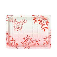China Customize Design Variety Size Non-Slip Plastic Sushi Tray with Lid for sale