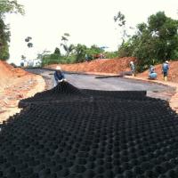 China 1.1-1.8mm Plastic HDPE Geocell Erosion Control For Road Construction for sale
