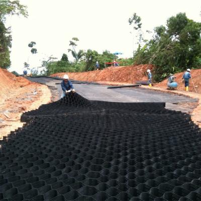 China 1.1-1.8mm Plastic HDPE Geocell Erosion Control For Road Construction for sale
