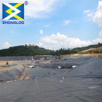 China Impervious 2mm HDPE Geomembrane Liner LDPE LLDPE PVC Material for sale