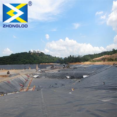 China Impervious 2mm HDPE Geomembrane Liner LDPE LLDPE PVC Material for sale