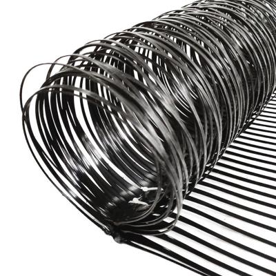 China HDPE Uniaxial Geotextile Geogrid For Retaining Wall 90KN for sale