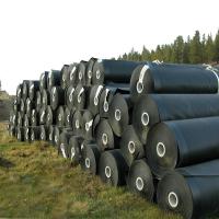 China Nonslip Hdpe Geomembrane Pond Liner Single Textured Surface for sale