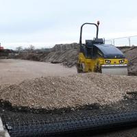China Plastic PP Biaxial Geogrid Under Pavers OEM for sale