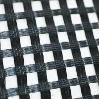 China Bidirectional Bitumen Geotextile Geogrid Polyester Reinforcement 800kN for sale