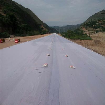 China Short Nonwoven Geotextile 4m X 50m Black Geofabric Road Highway Railway Landfill for sale