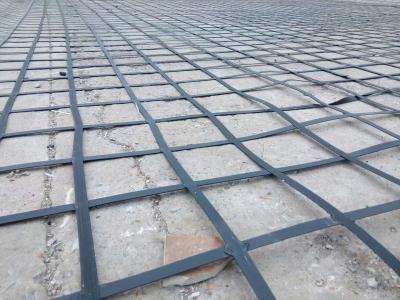 China Railway Bridge HDPE Geotextile Geogrid Steel Plastic Composite Geogrid for sale