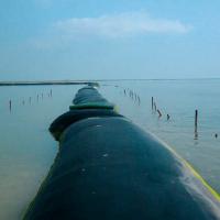 China Geotube Dewatering Bags For Capturing Dredged Sludge for sale