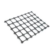 China Polypropylene Plastic PP Biaxial Geogrid PE Uniaxial Geogrid For Road Construction for sale