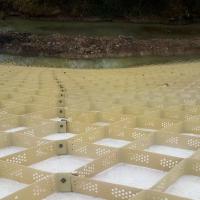 China 1 - 1.1mm Thickness Geocell Mat Driveway For Soil Stabilization for sale
