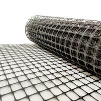 China Fire Retardant PP Biaxial Geogrid For Coal Mines Anti Inflaming / Extruded PP Biaxial Plastic Geogrid For Soil Stabilisati for sale
