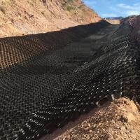 China HDPE Gravel Grid Material System Driveway Textured Geocell For Road Reinforcement Grass Net Paving for sale