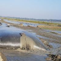 China Costal Protection Flood Control Geo Bag Sand Filled Nonwoven Geotextile geo tube for sale