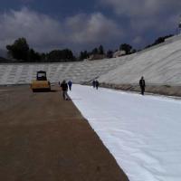 China Geotextile Geo Textile Geofabric UV Resistance Polyester Short / Staple Needle Punched Non Woven Geotextile for sale