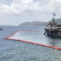 China Silt Curtain PVC Floating Silt Curtain Containment Boom Eco Friendly Oil Spilling Boom Silt Curtain For Aquatic Environm for sale