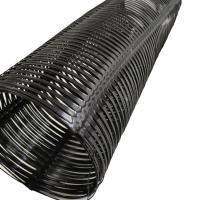 China Plastic Polypropylene PE Unidirectional Uniaxial Tensile Plastic Geogrid For Roadbed Reinforcement for sale