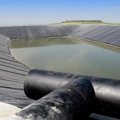 China Durable Black HDPE Geomembrane Pond Liner 0.5mm–2.0mm for Circular Fish Tanks, Aquaculture Ponds, Water Storage Reservoirs and Dam Waterproofing Applications for sale