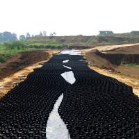 China Ground Grid Polyethylene Honeycomb Geocells Plastic HDPE Permeable Grass Pavers Gravel Grid HDPE Geocell For Driveway for sale