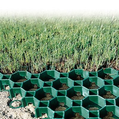 China Heavy Duty Soil Stabilizer Honeycomb Plastic Grass Grid For Driveway Lawn Reinforcement And Parking Lot for sale