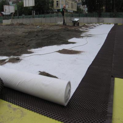 China High Quality Geotextile Drainage Fabric White Black Cloth Short and Filament Non-woven Needle Punched Geotextile for Construction for sale