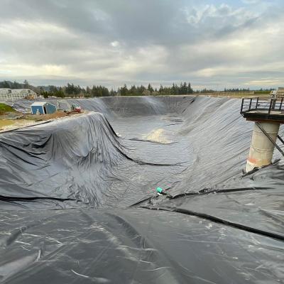 China Outdoor Polyethylene Fish Farm Geomembrane Pond Liner HDPE Containment Liner Large Pond Liner Waterproof Geomembrane Pond Liner for sale
