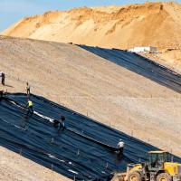 China High Strength HDPE Geomembrane Pond Liner Is Suitable for Tailings Storage and Sealing Projects for sale
